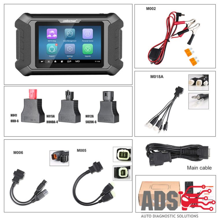 OBDSTAR iScan HONDA / KAWASAKI / SUZUKI / YAMAHA Motorcycle Diagnostic ...