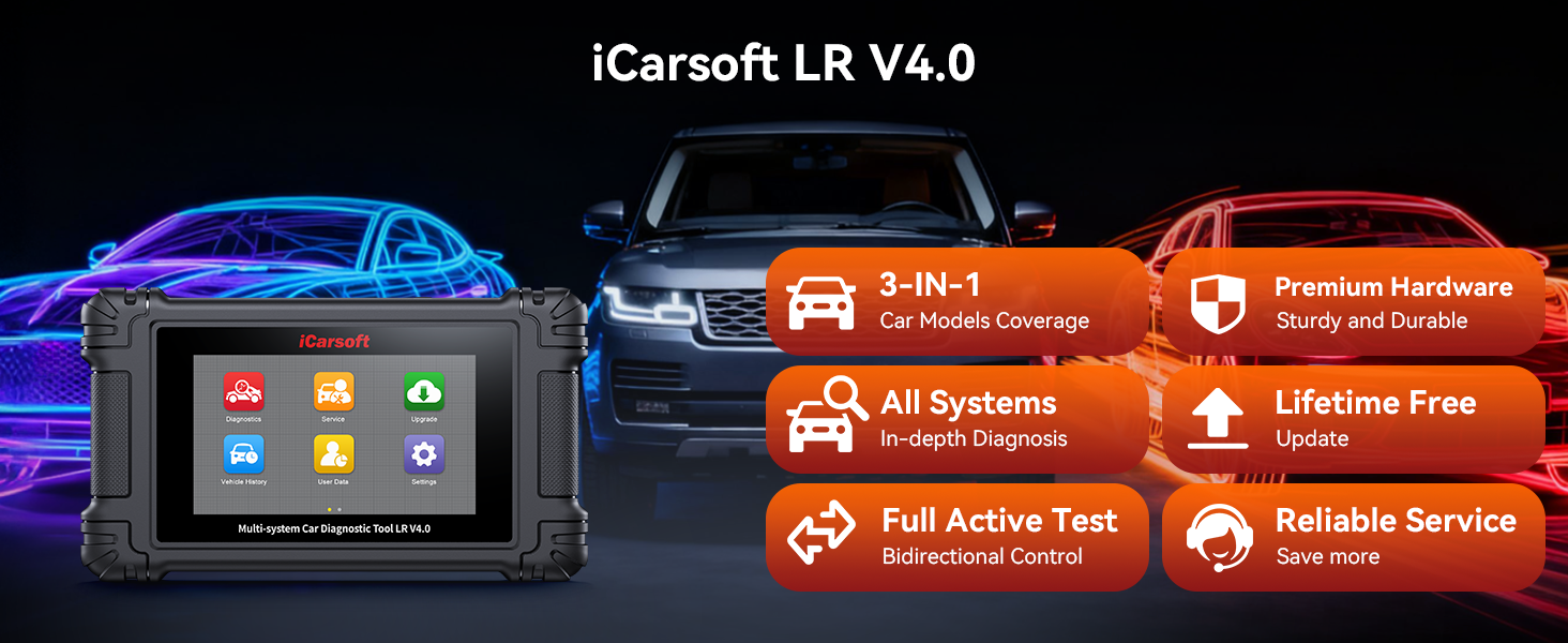 iCarsoft CR V4.0 LR (Land Rover+Jaguar) Diagnostic KIT - Auto ...